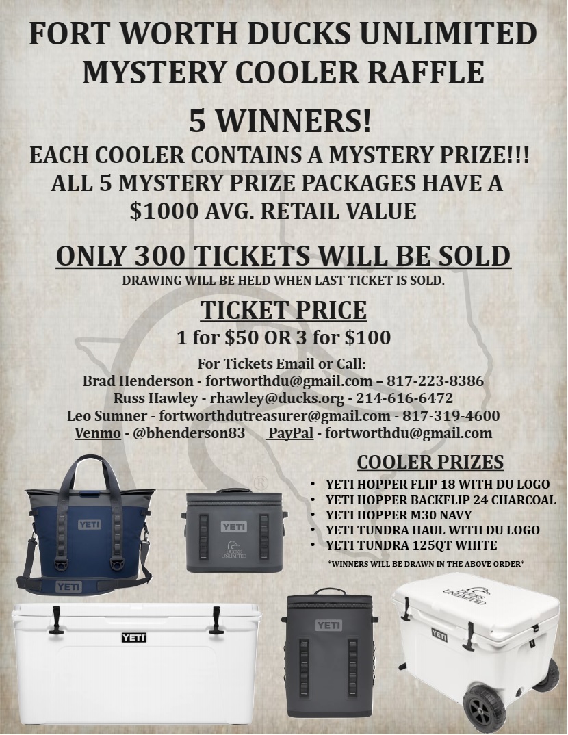 Mystery Cooler Raffle – Fort Worth Ducks Unlimited